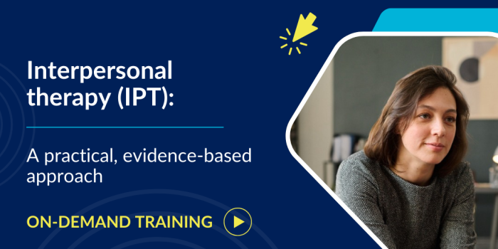 Interpersonal therapy (IPT) - The Garry Hurvitz Centre for Community ...